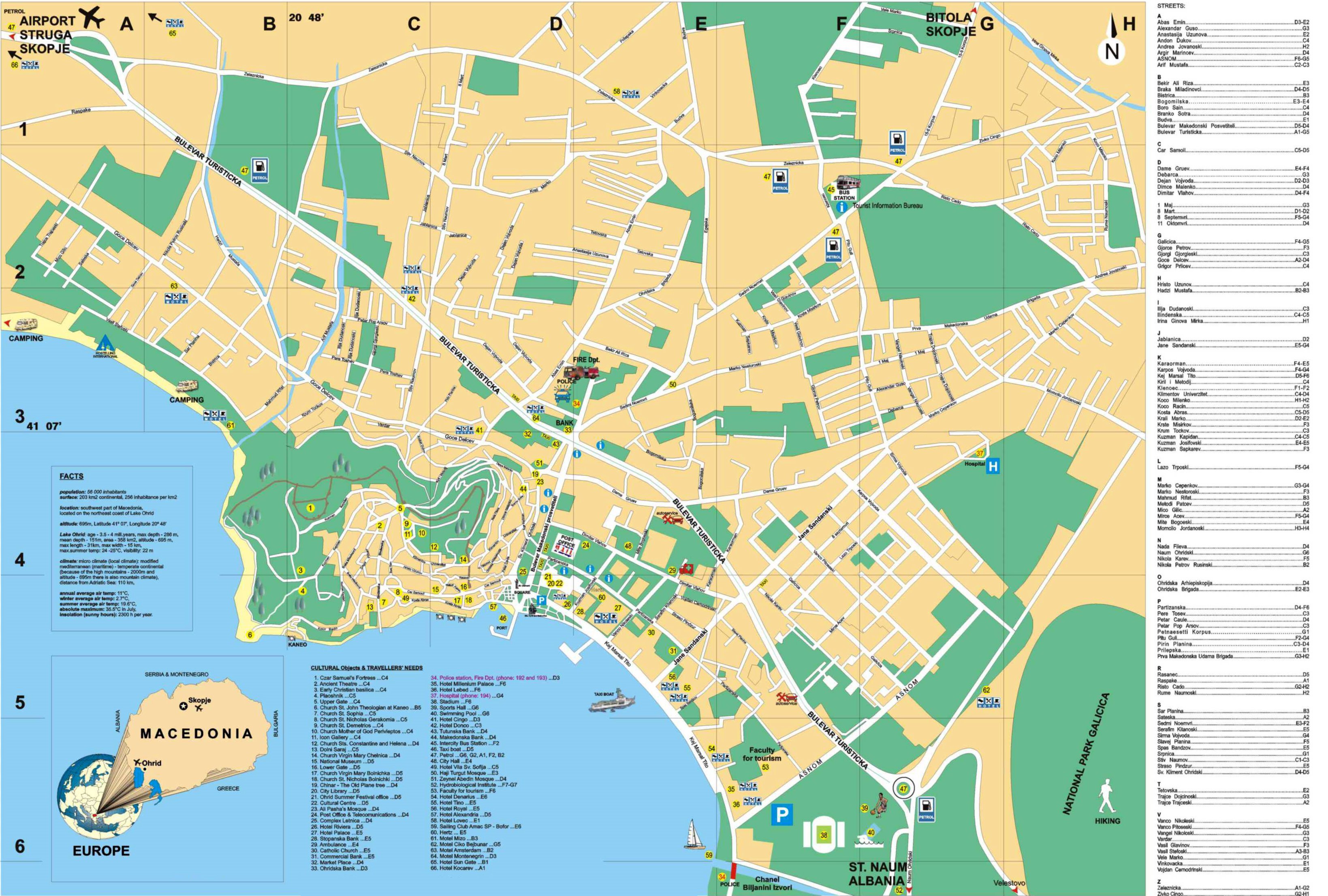 Large Ohrid Maps for Free Download and Print | High-Resolution and ...