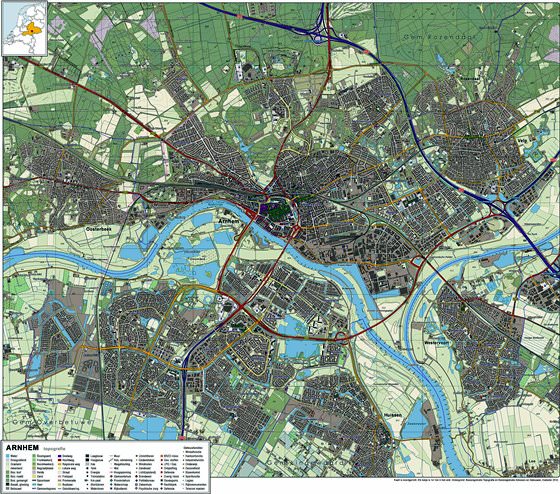 Large Arnhem Maps for Free Download and Print | High-Resolution and ...