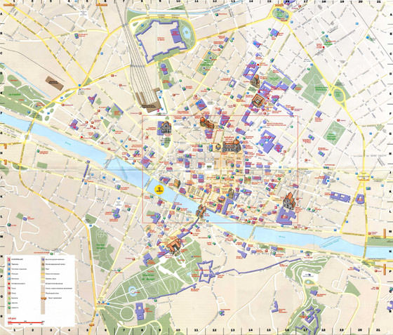 Large Florence Maps for Free Download and Print | High-Resolution and ...