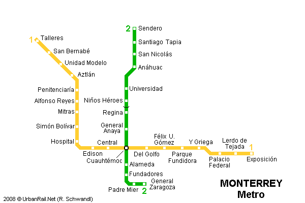 Mapa del Metro de Monterrey para Descarga | Mapa Detallado para Imprimir Mapa del Metro de Monterrey para Descarga | Mapa Detallado para Imprimir