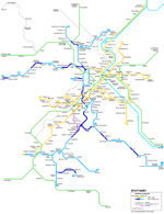Metro kaart van Stuttgart | Gedetailleerde plattegrond van de metro ...